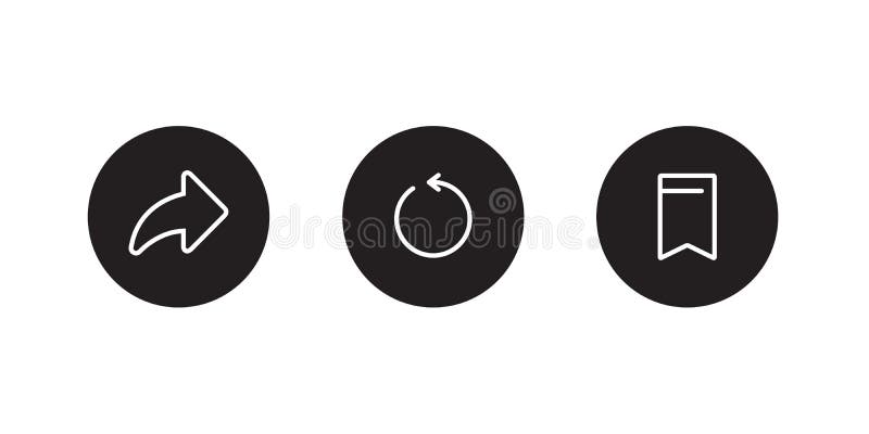 Share, Reload, and Save Button Icon Vector in Circle Shape Stock Vector ... Share, Reload, and Save Button Icon Vector in Circle Shape Stock Vector ...