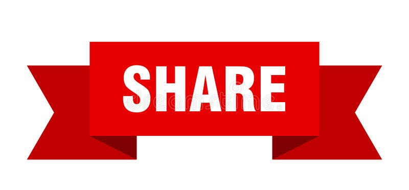 Share ribbon. stock vector. Illustration of element - 154054297