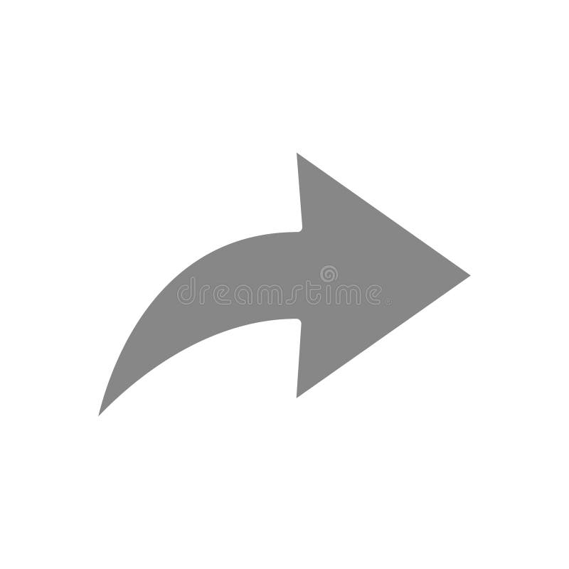 Share Sign Colored Icon. Forward Message, Arrow, Feedback Symbol Stock ...