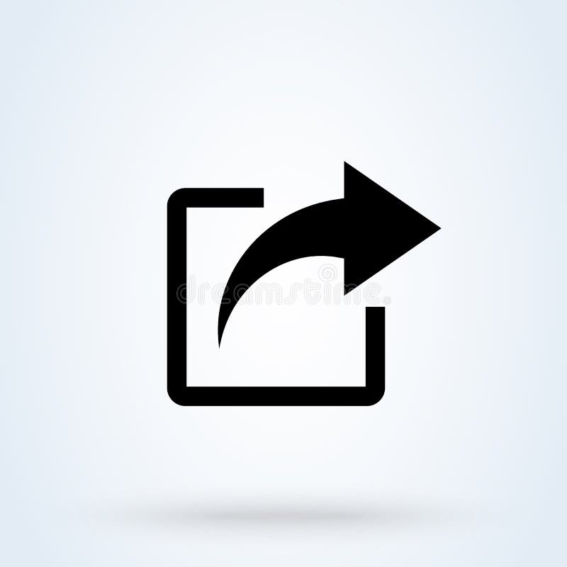 Share Sign Icon or Logo. File Sharing Concept Stock Vector ...