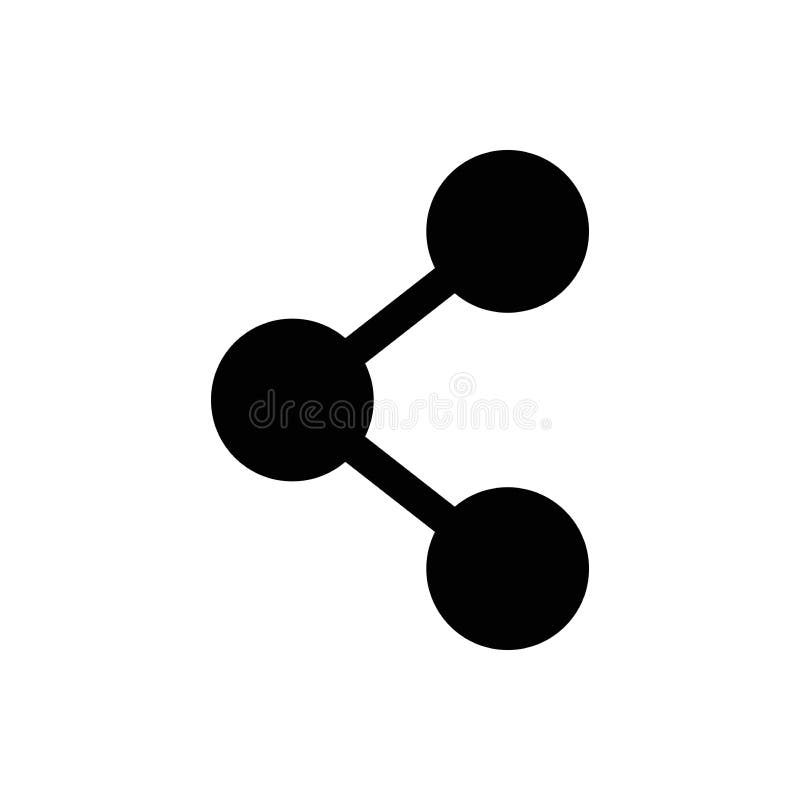 Share Sign Icon. Vector Web Design Stock Vector - Illustration of white ...