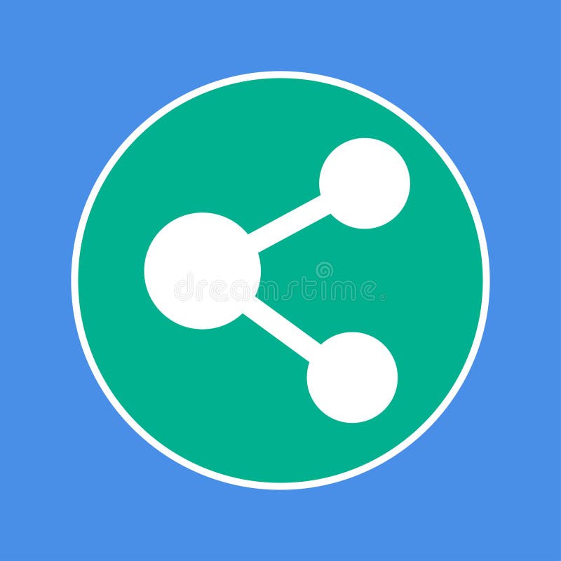 Green Symbol of Sharing Icon Stock Vector - Illustration of icon ...