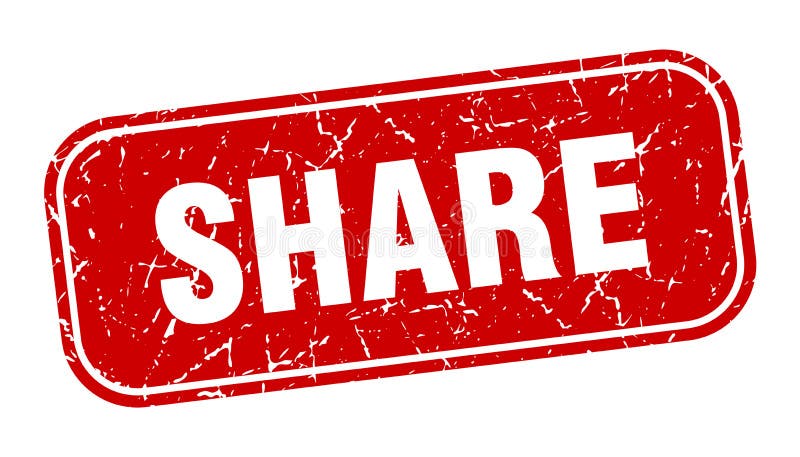 Share Stamp. Share Square Grungy Isolated Sign Stock Vector ...