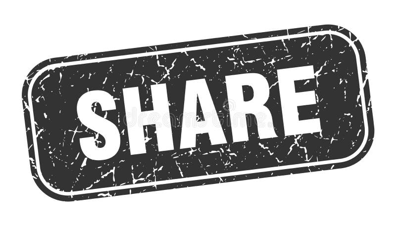 Share Stamp. Share Square Grungy Isolated Sign Stock Vector ...