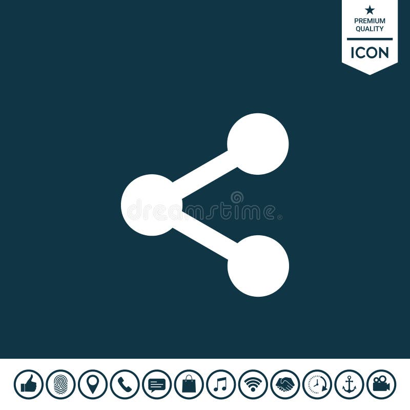 Share symbol icon stock vector. Illustration of computer - 107008238