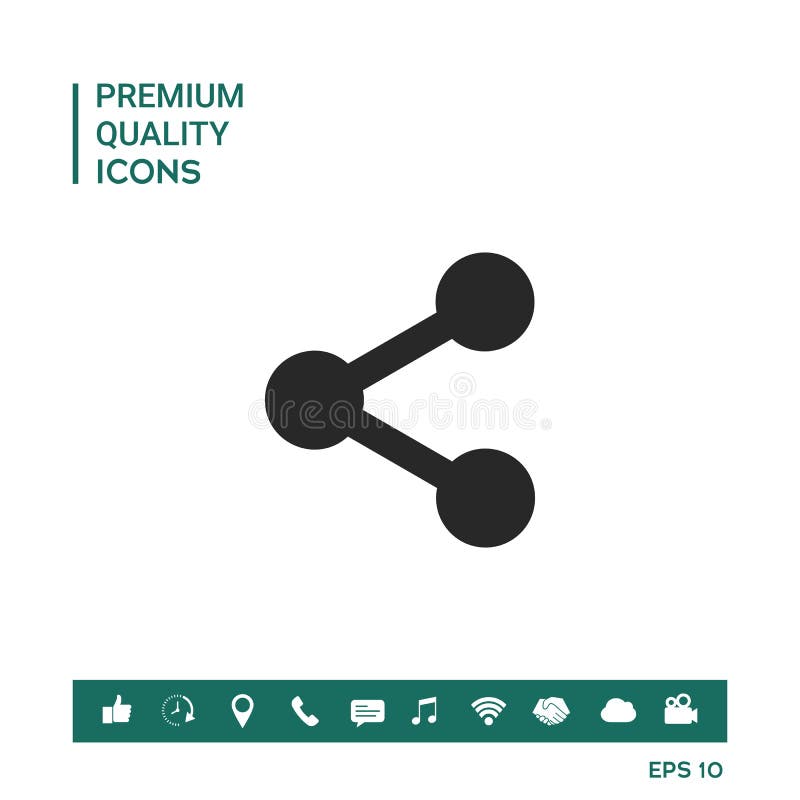 Share symbol icon stock vector. Illustration of interface - 108870042