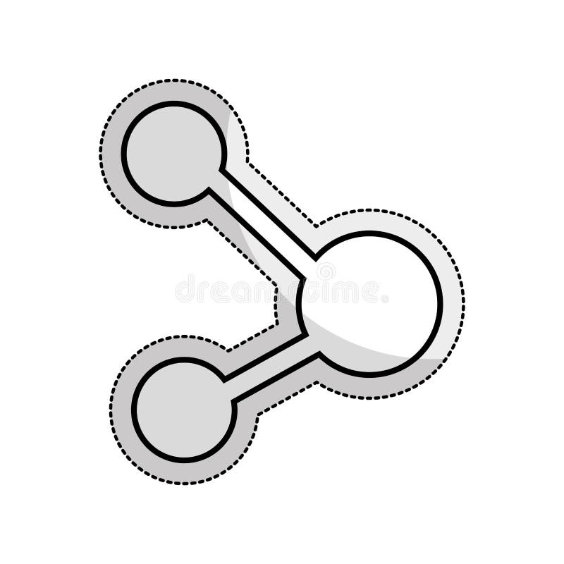 Share symbol isolated icon stock illustration. Illustration of label ...