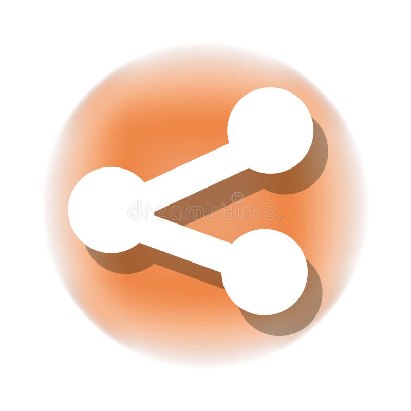 Share symbol isolated icon stock vector. Illustration of button - 81667228