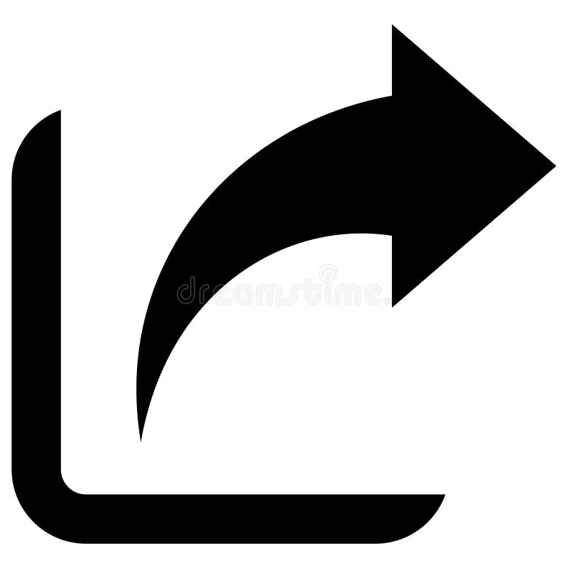 Share Symbol. Link Illustration. Outline Share Sign. Arrow in Square ...