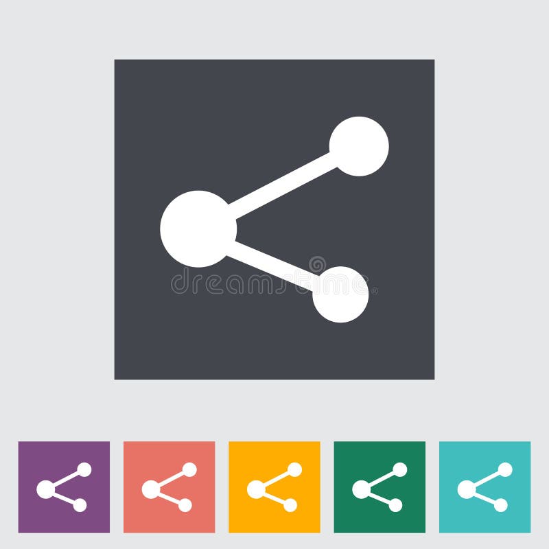 Share symbol. stock vector. Illustration of computer - 93393797