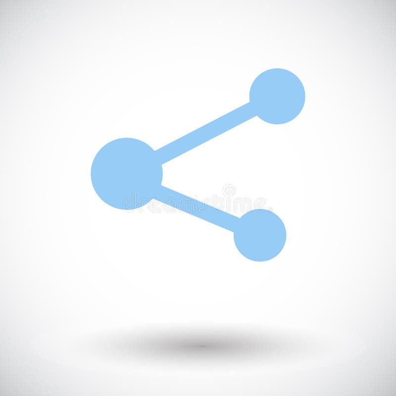 Share symbol icon flat stock vector. Illustration of data - 89761285