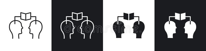 Share thoughts icon stock vector. Illustration of mentor - 341326897