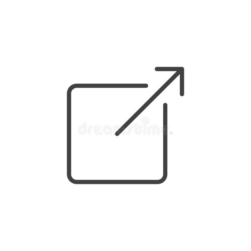 External Share Icon , Solid Logo Illustration, Pictogram I Stock ...