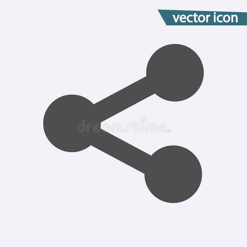 Share Vector Icon. Flat Symbol Isolated on White Background. Trendy ...