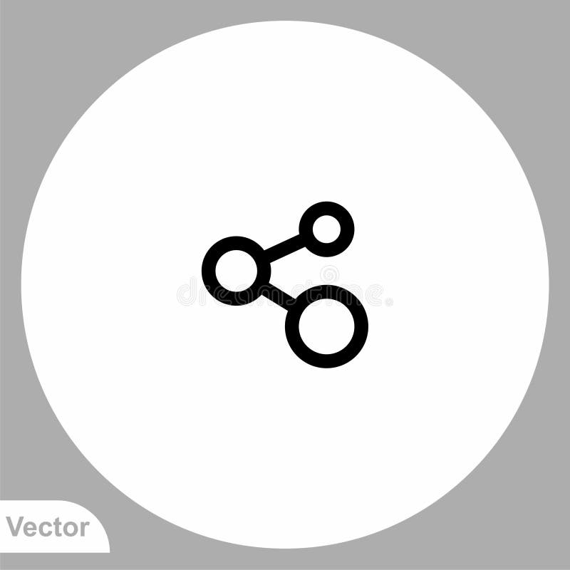 Share Vector Icon Sign Symbol Stock Vector - Illustration of ...