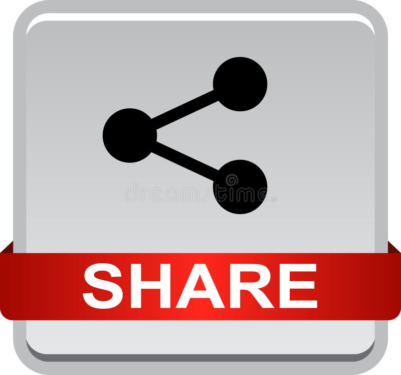 Share web button icon stock vector. Illustration of element - 119123410
