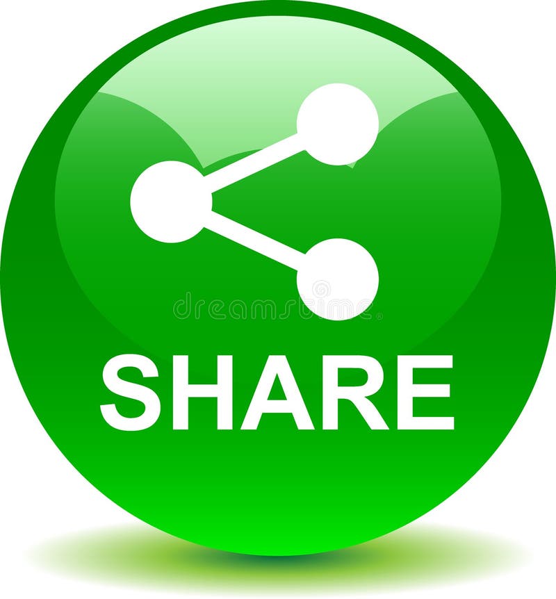 Share web button icon stock vector. Illustration of emblem - 119123645