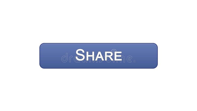 Share Web Interface Button Clicked with Mouse Cursor, Violet Color, Application Stock ...