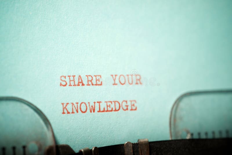 Share Your Knowledge Phrase Stock Photo - Image of training, success ...