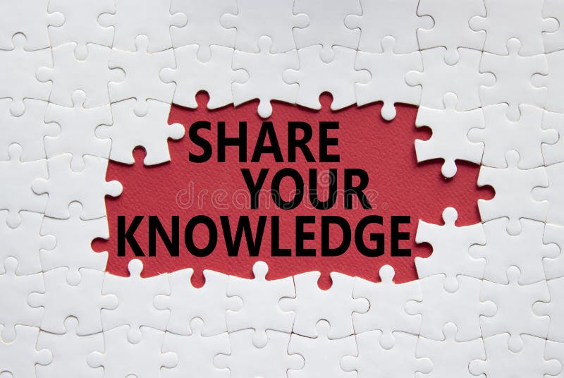 Share Your Knowledge Symbol. Concept Word Share Your Knowledge on White ...