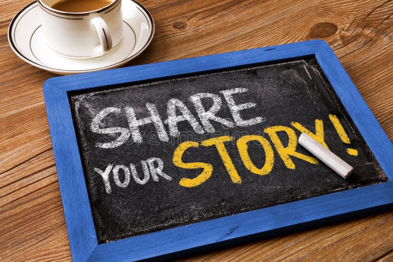 Share your story stock image. Image of honest, trust - 58361109