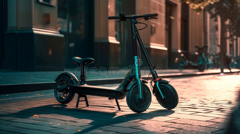 Shared Bikes and E-bikes, Shared E-scooters, Electric City Transport ...