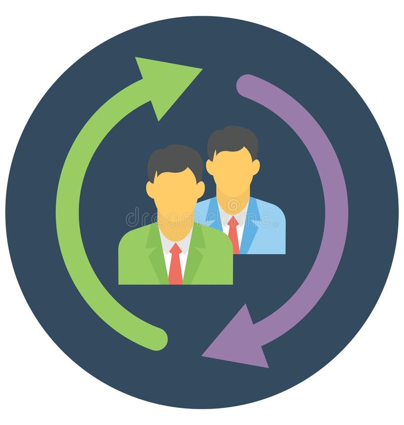 Shared Business Isolated Vector Icon that Can Be Easily Modified or ...