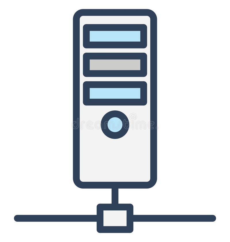 Shared Computer, Network Isolated Vector Icon that Can Be Easily Edited in Any Size or Modified ...