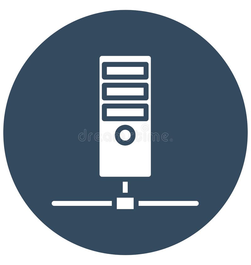 Shared Computer, Network Isolated Vector Icon that Can Be Easily Edited in Any Size or Modified ...