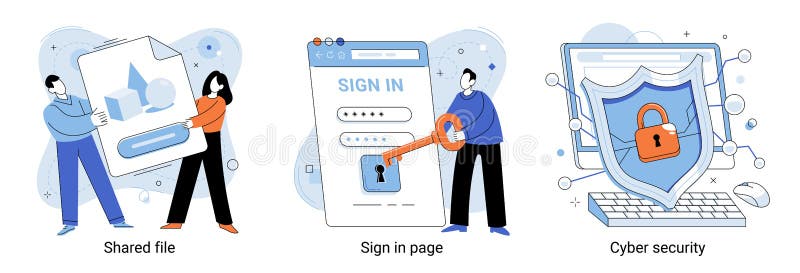 Shared File, Cyber Security, Sign in Page. Safe Use of Software and ...