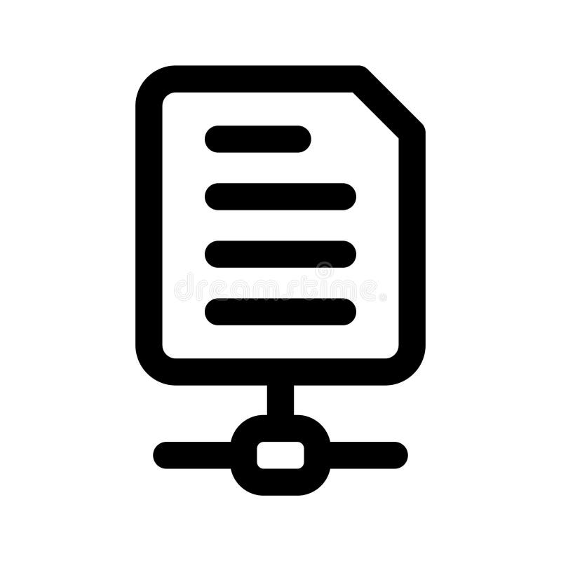 Shared File, Network File Icon Design, Premium Vector Stock Vector ...