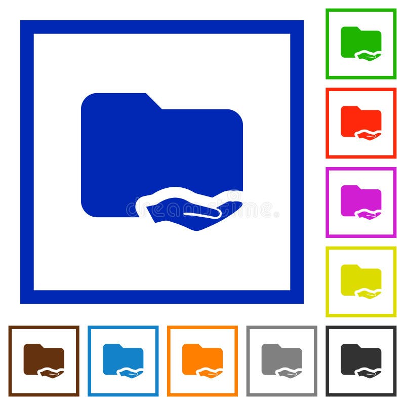 Shared Folder Icon. Public Folder Permissions Isolated on White ...