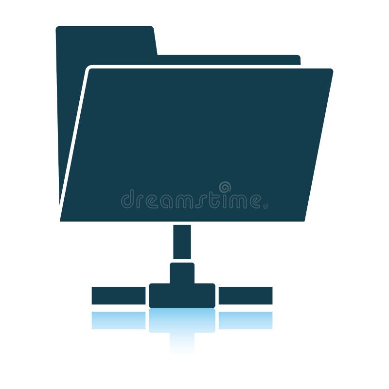 Shared folder icon stock vector. Illustration of directory - 144570213