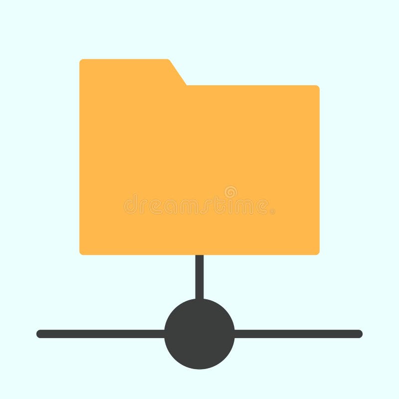 Shared Folder Icon. Vector Simple Minimal 96x96 Pictogram Stock Vector ...