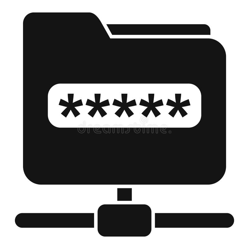 Shared Folder Safe Icon Simple Vector. Secure Policy Stock Vector ...