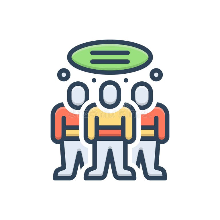 Color Illustration Icon for Shared Interest, Shared and Buddy Stock ...