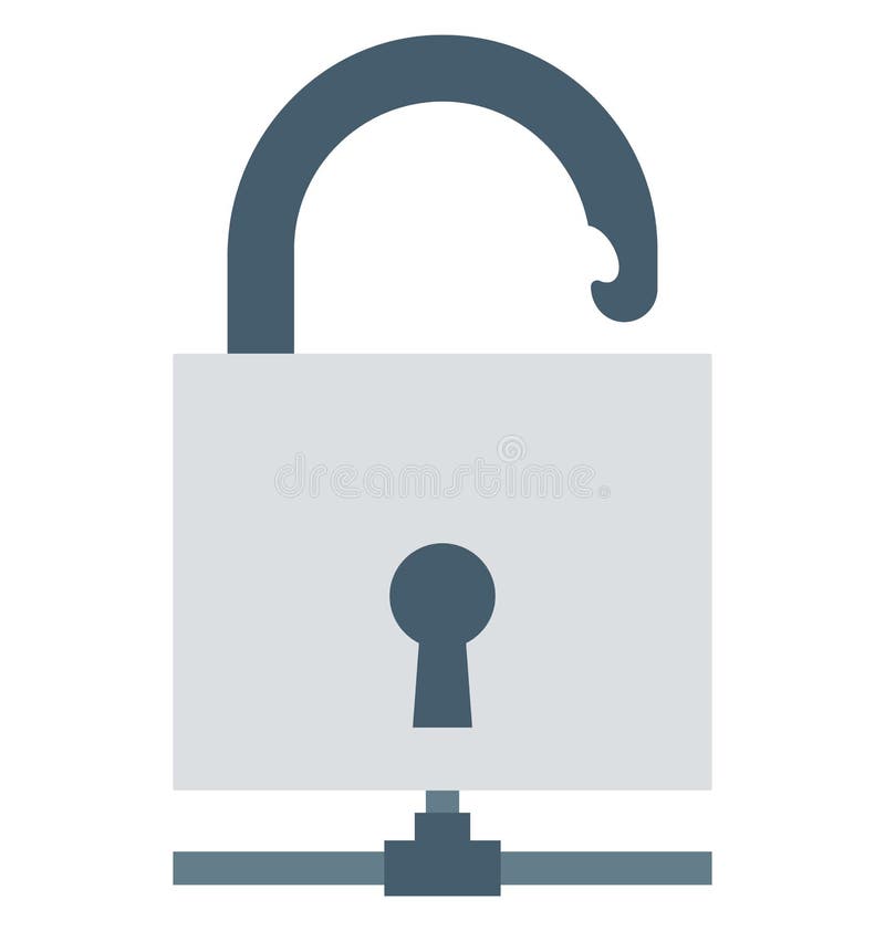 Shared Protection, Lock Shared, Isolated Vector Icons that Can Be ...