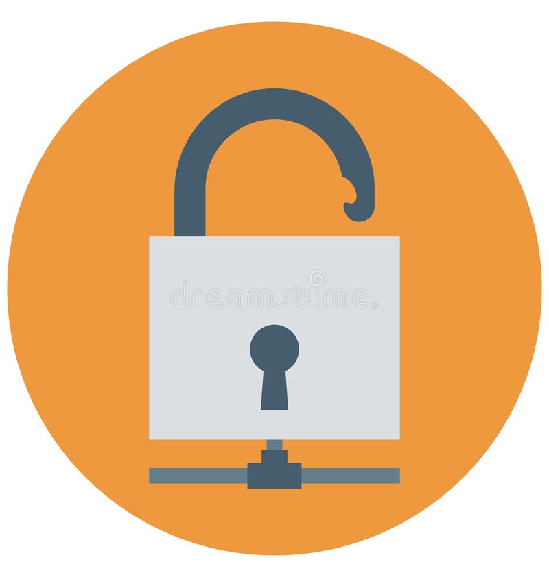 Shared Protection, Lock Shared, Isolated Vector Icons that Can Be ...