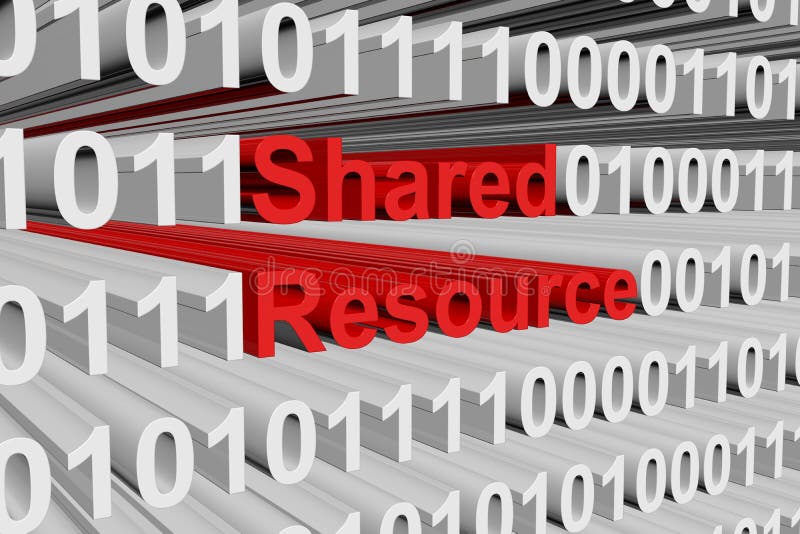 Shared resource stock illustration. Illustration of code - 94363084