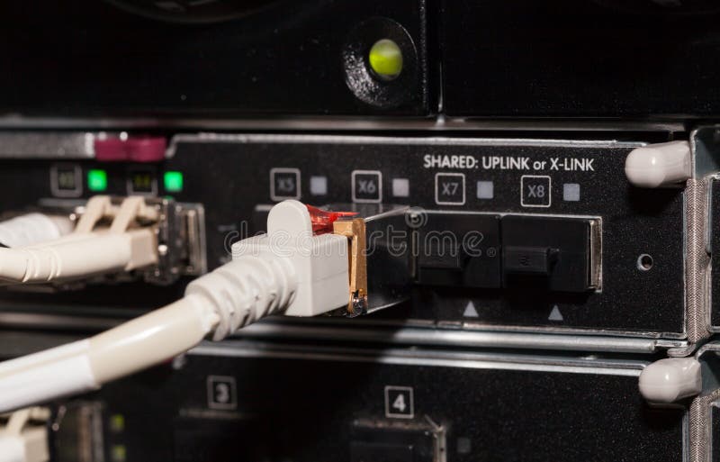 Network Distributor in a Data Center for Cloud Services Stock Image ...