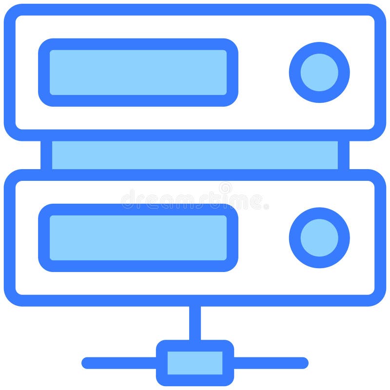 Shared Server Icon. User Interface Vector Illustration, As a Simple ...