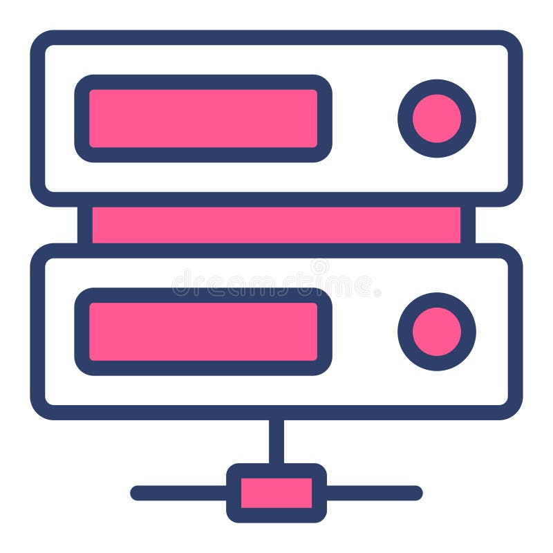 Shared Server Icon. User Interface Vector Illustration, As a Simple ...