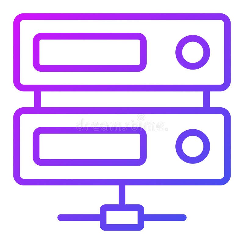 Shared Server Icon. User Interface Vector Illustration, As a Simple Vector Sign and Trendy ...