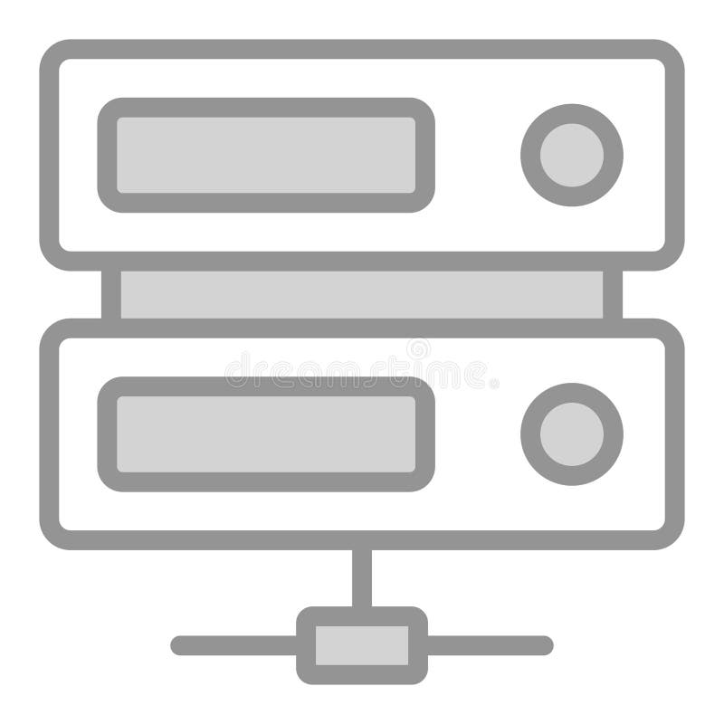 Shared Server Icon. User Interface Vector Illustration, As a Simple ...