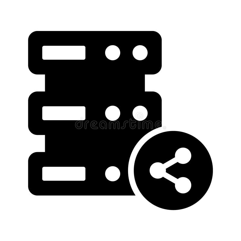 Shared Server stock vector. Illustration of hosting - 332532991