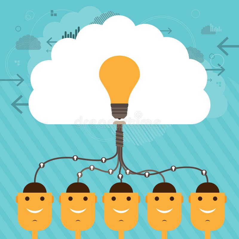 Team Idea Collaboration stock vector. Illustration of together - 35712050