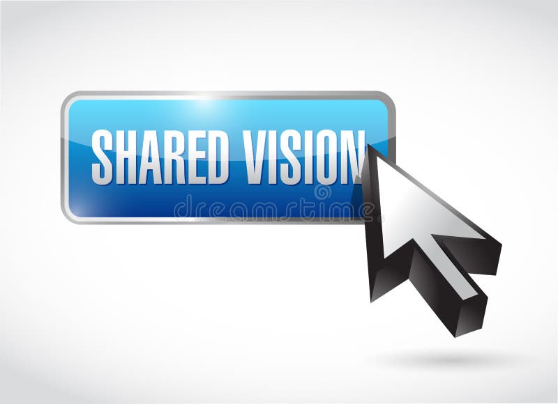 Shared vision road sign stock illustration. Illustration of common ...