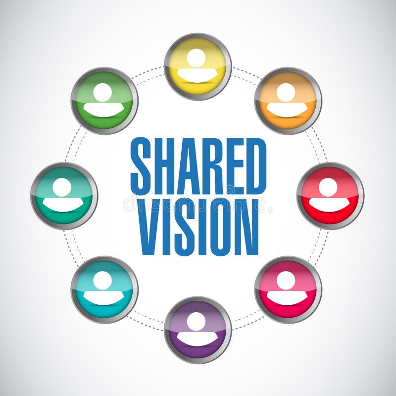Shared Vision People Diversity Illustration Design Stock Illustration ...