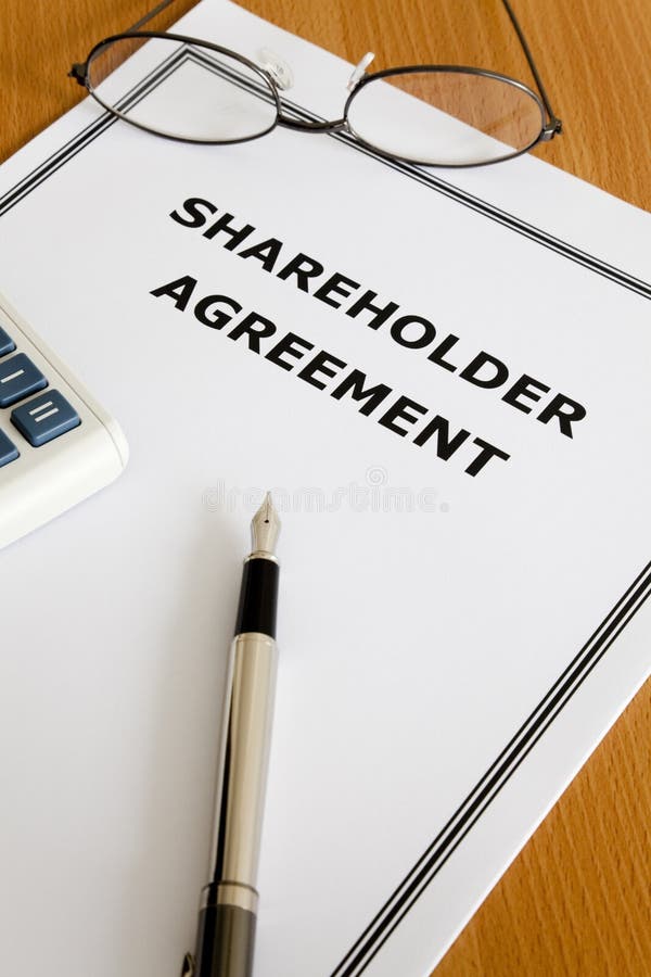 Shareholder Agreement stock photo. Image of shares, businesses - 13087436