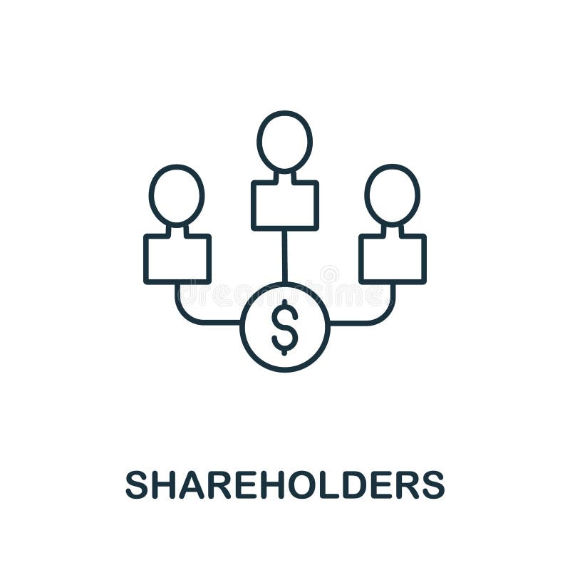 Shareholders Icon. Simple Line Element Shareholders Symbol for ...